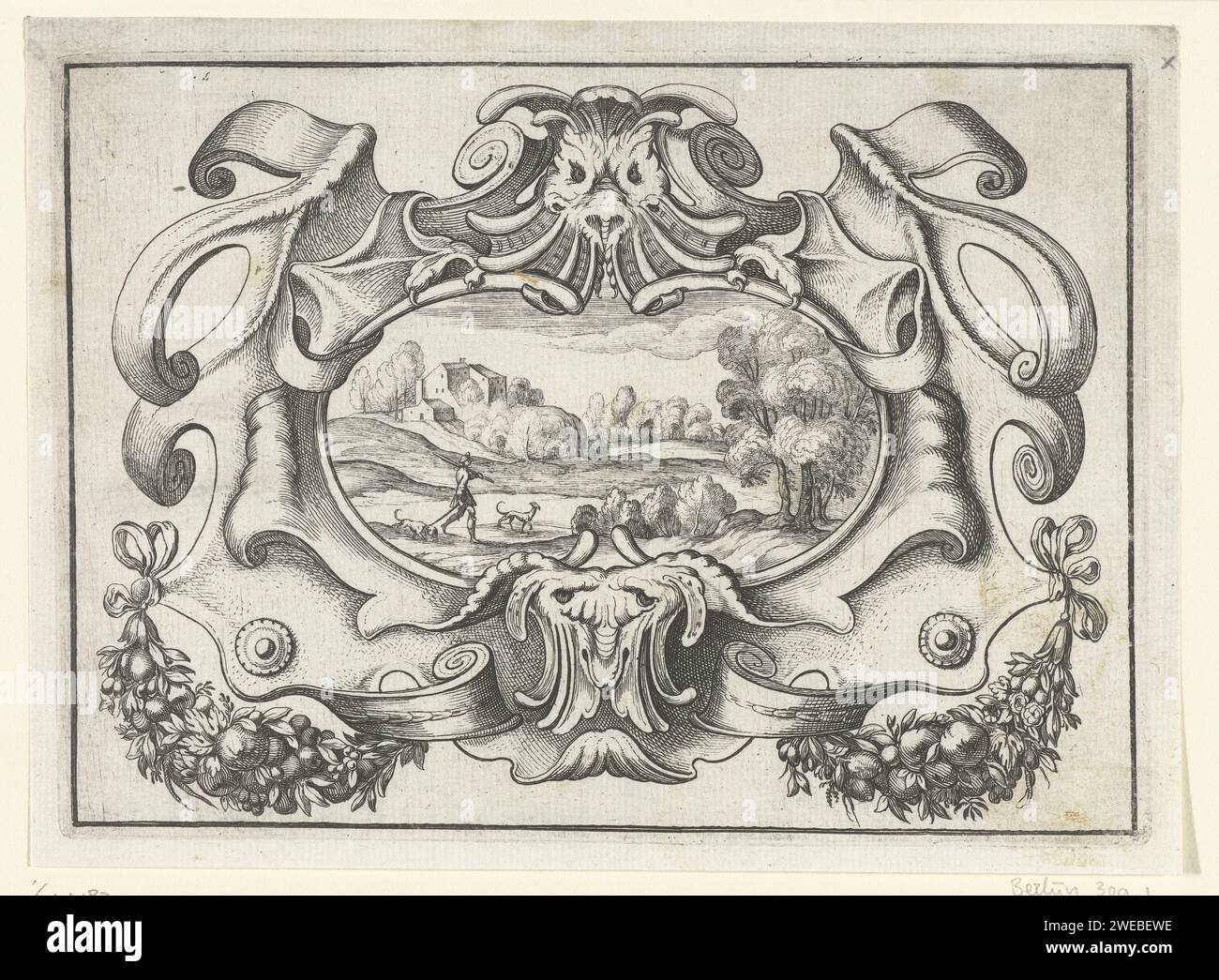 Cartouche french lobe style hi-res stock photography and images - Alamy