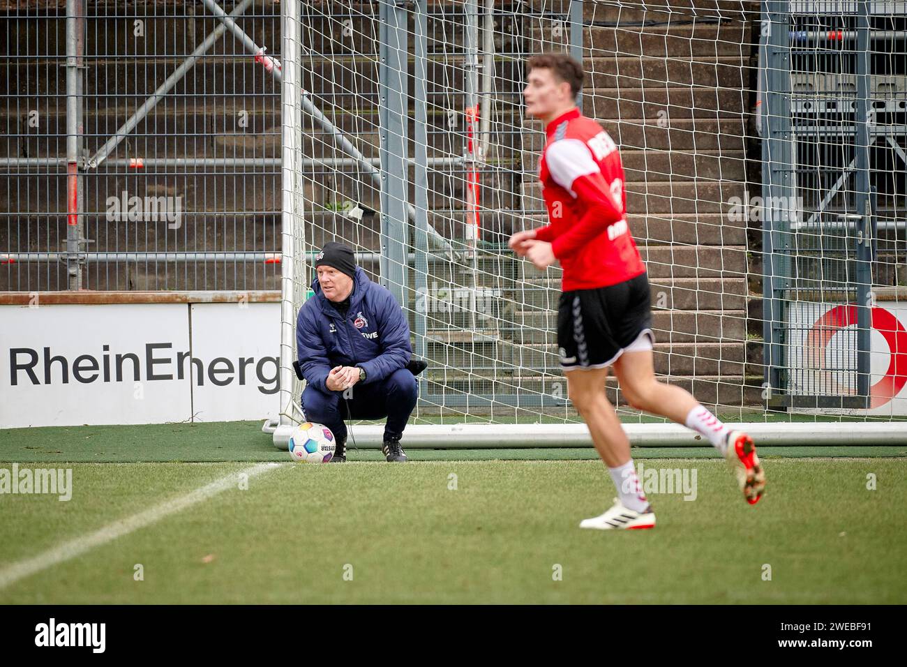 COLOGNE, GERMANY - 24 JANUARY, 2024: Timo Schultz, Practice 1. FC Koeln ...