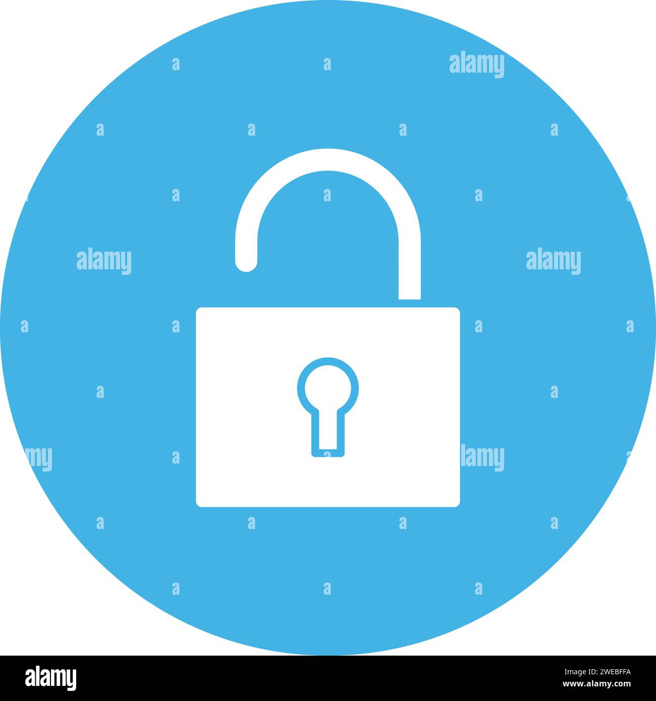 Open Lock icon vector image. Suitable for mobile application web ...