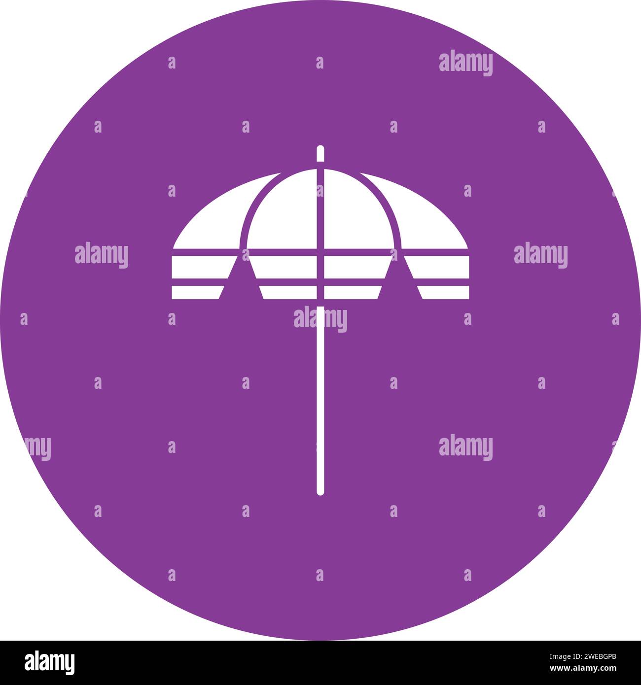 Parasol icon vector image. Suitable for mobile application web ...
