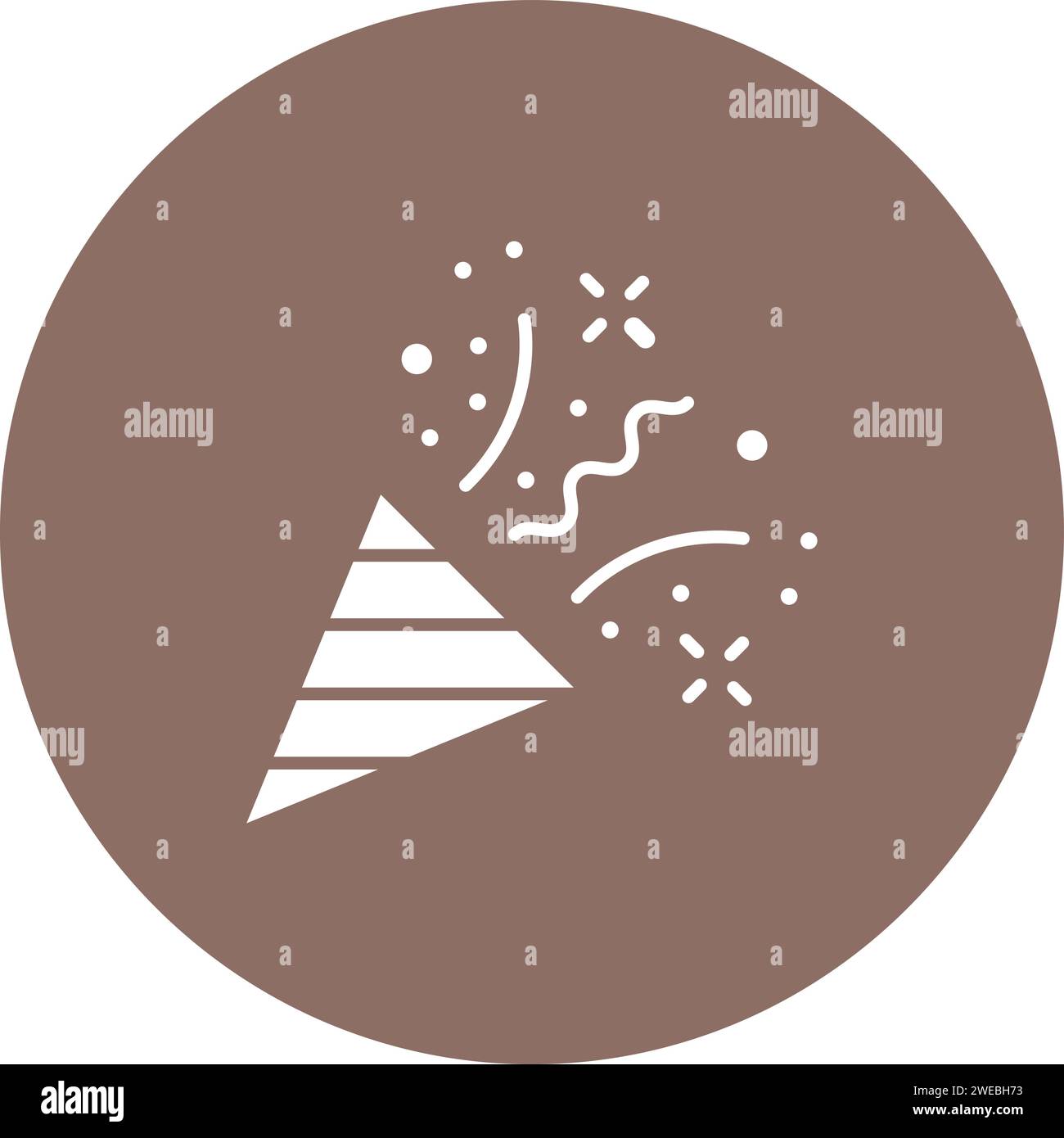 Party Popper icon vector image. Suitable for mobile application web ...