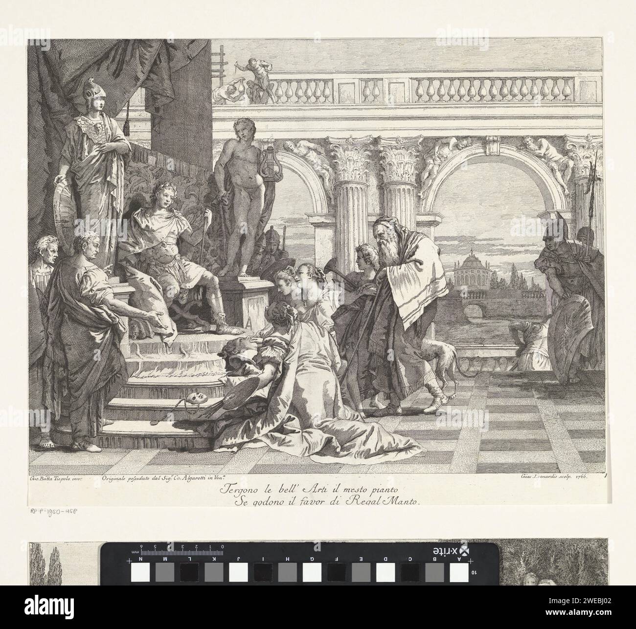 Mecenas leads the free arts for Emperor Augustus, Jacopo Leonardis ...