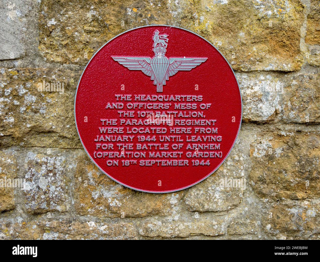 Battalion Trail - sign marking location of the Officers' Mess of the ...