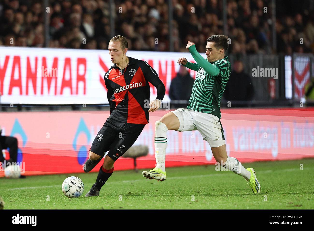 Almere, Netherlands. 24th Jan, 2024. ALMERE, 24-01-2024, Yanmar Stadium, season 2023/2024, Dutch ...