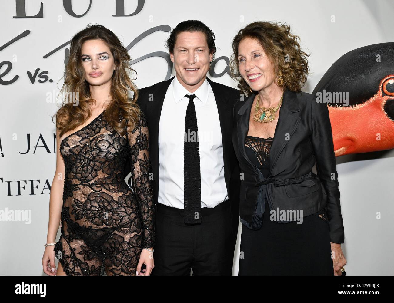 Helena Althof, left, Vito Schabel and Jacqueline Schnabel attend the ...