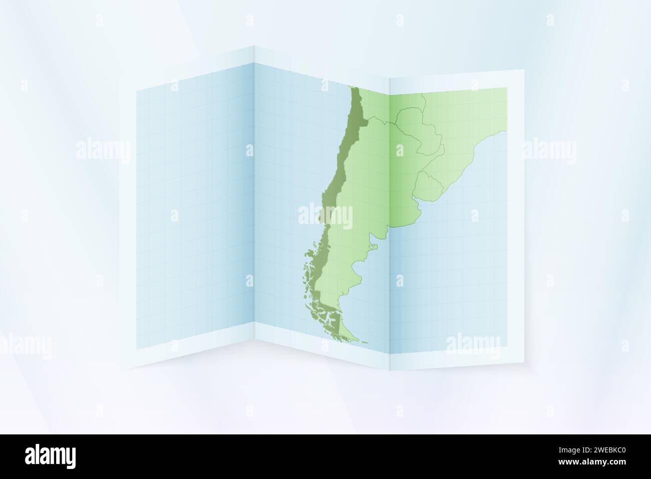 Chile detailed color map hi-res stock photography and images - Alamy