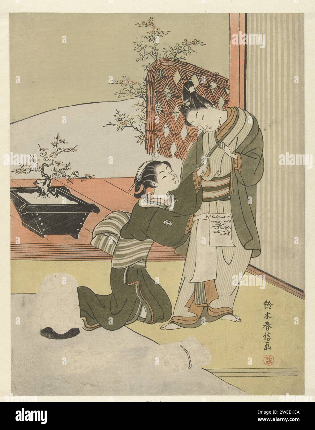Harunobu girl hi-res stock photography and images - Alamy
