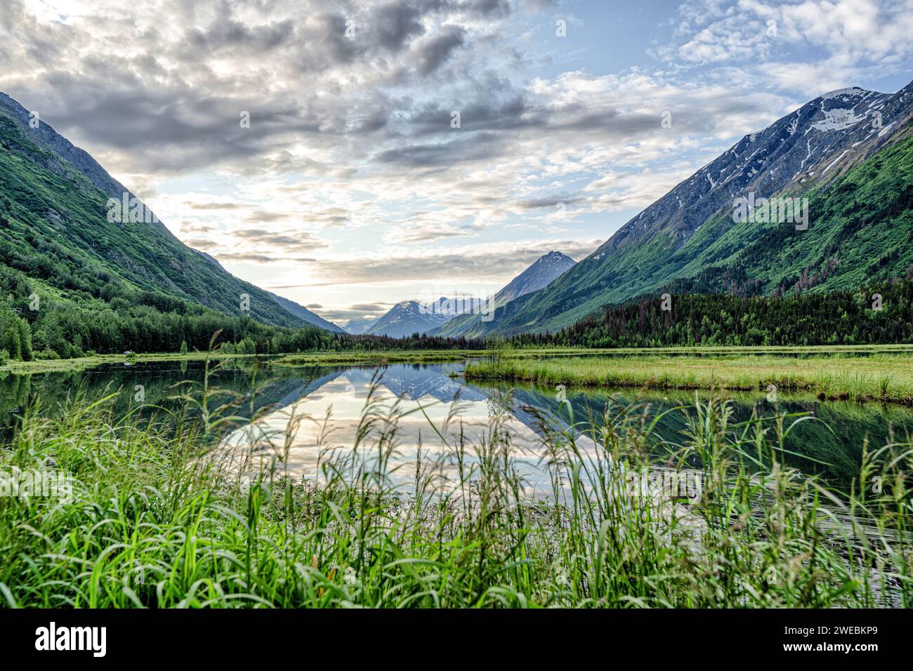 Tern Lake, Moose Pass. Alaska Stock Photo - Alamy