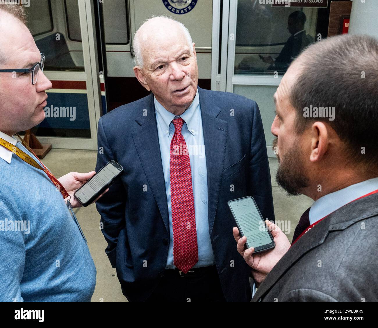 Washington, United States. 24th Jan, 2024. U.S. Senator Ben Cardin (D ...