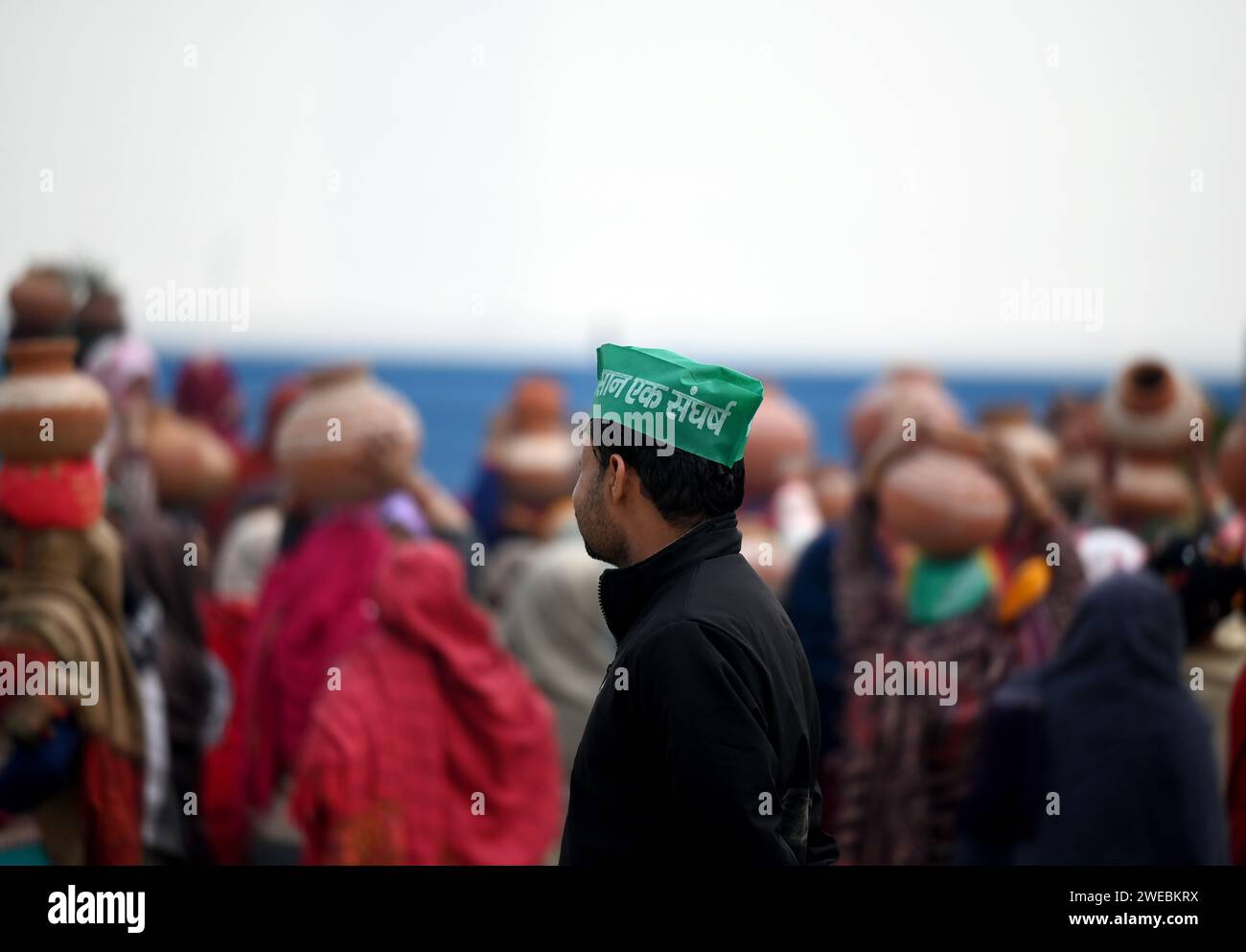 Noida, India. 24th Jan, 2024. NOIDA, INDIA - JANUARY 24: Hundreds of ...