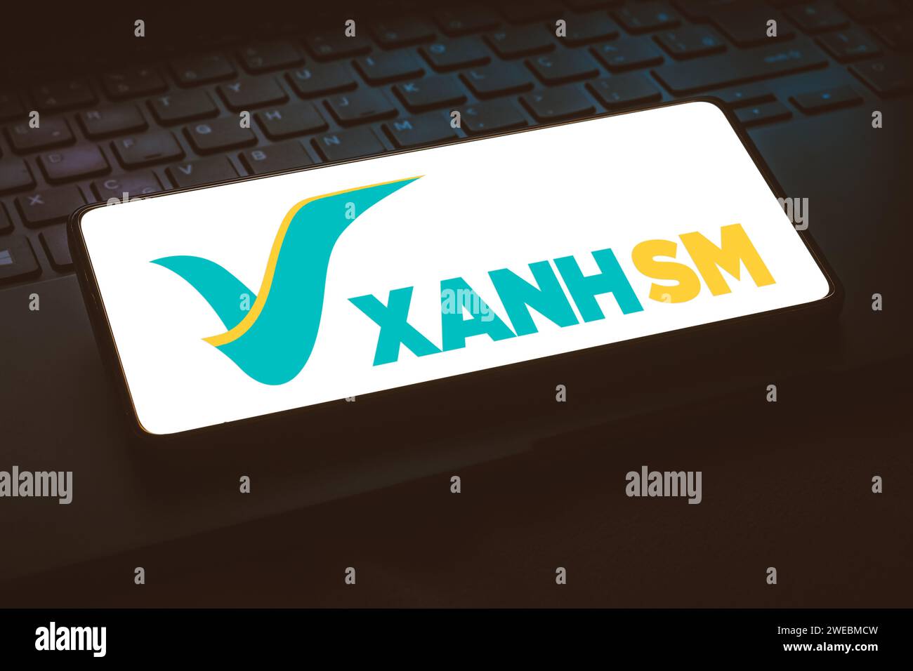 Brazil. 15th Jan, 2024. In this photo illustration, the Xanh SM (Green ...