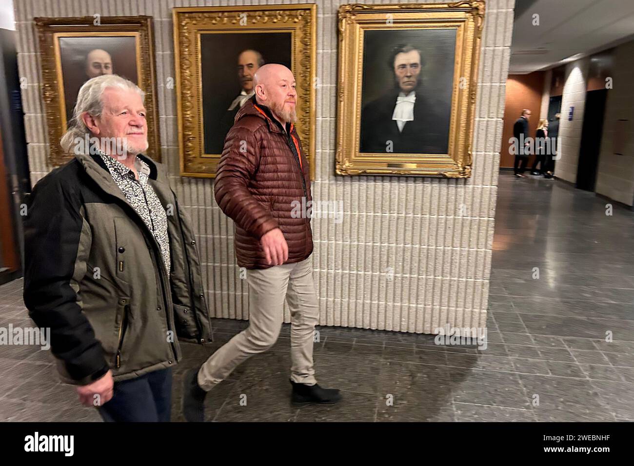 Montreal, Canada. 24th Jan, 2024. Cedrika Provencher's father, Martin ...