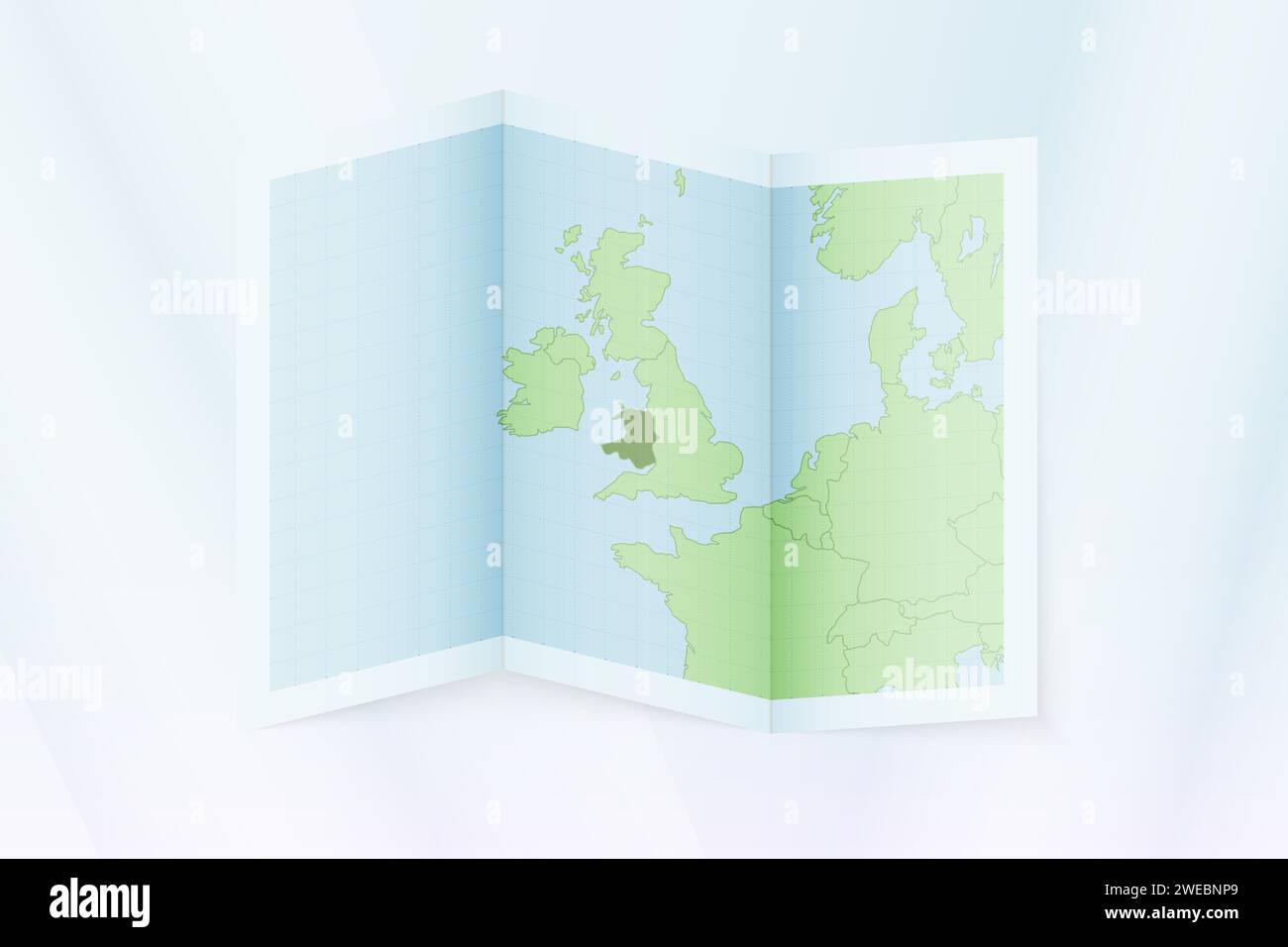 Wales map, folded paper with Wales map. Vector illustration Stock Vector Image & Art - Alamy