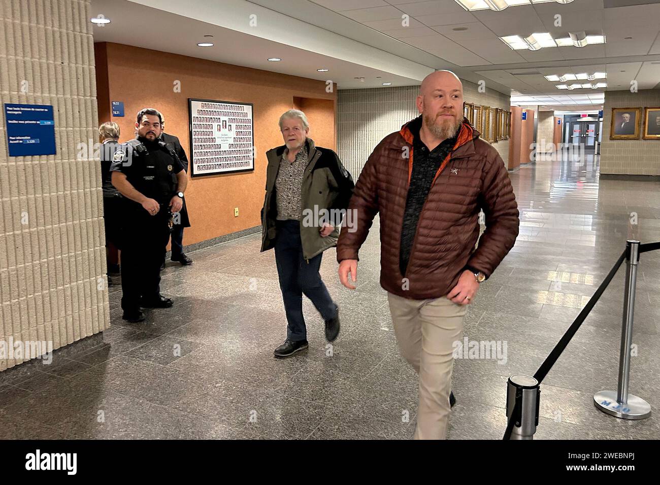 Montreal, Canada. 24th Jan, 2024. Cedrika Provencher's father, Martin ...