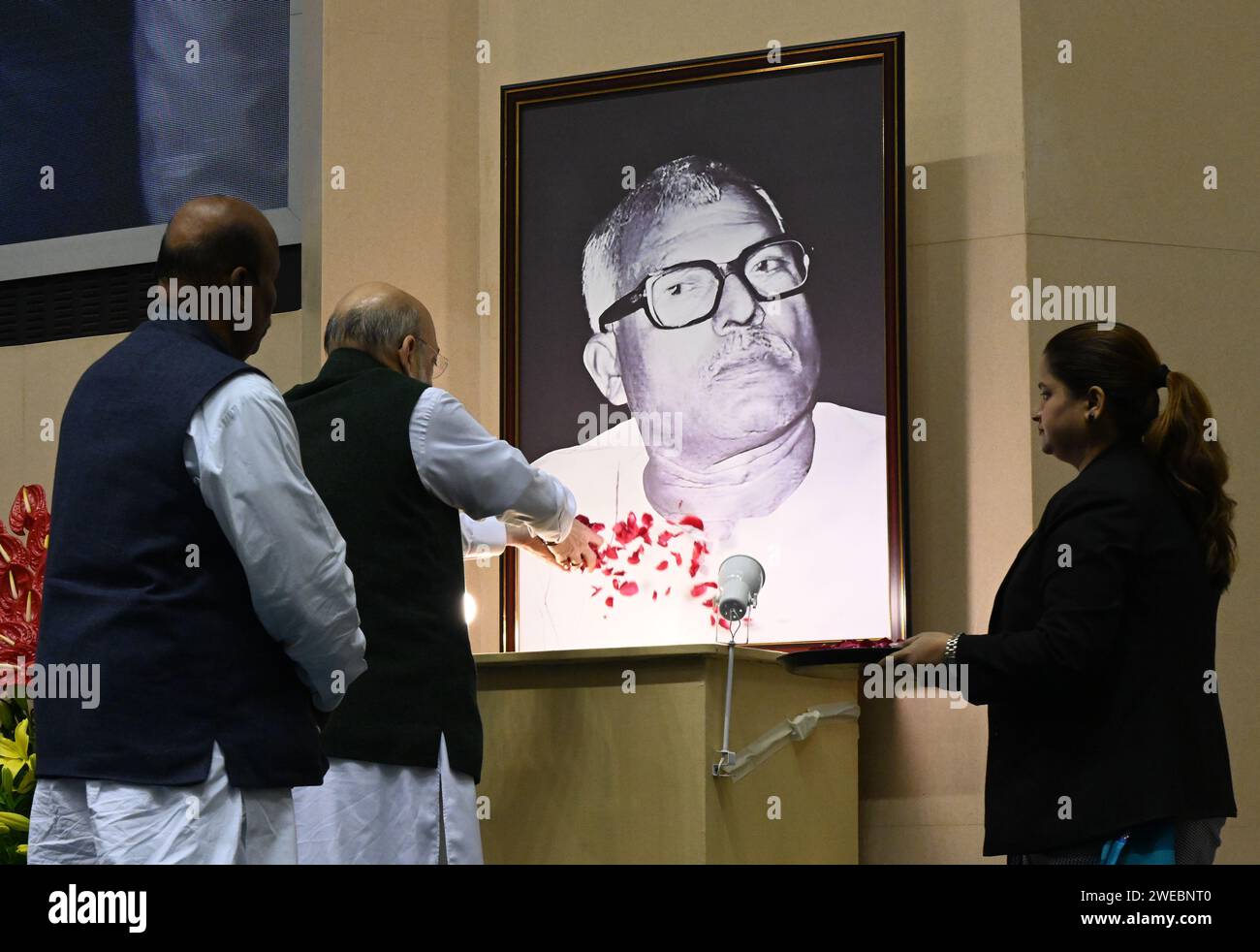 NEW DELHI, INDIA - JANUARY 24: Union Home minister Amit Shah and ...