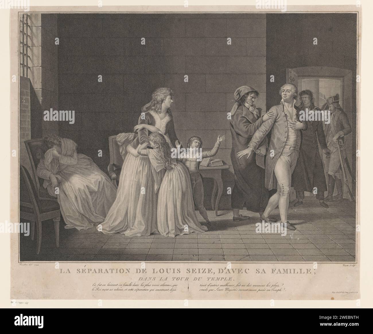Louis XVI is separated from his family, Jean Baptiste Vérité, After ...
