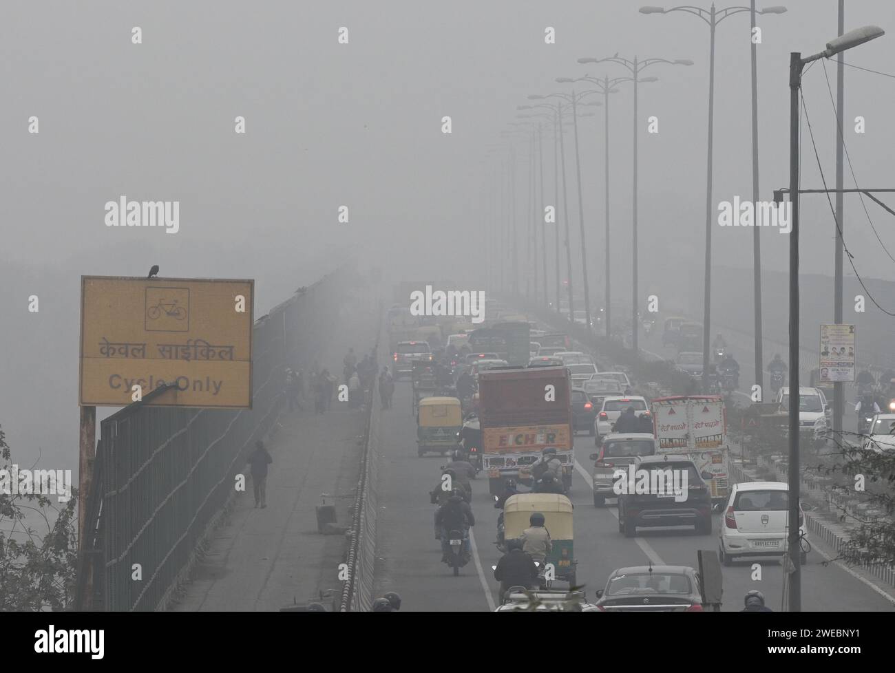 New Delhi, India. 24th Jan, 2024. NEW DELHI, INDIA - JANUARY 24: A view ...