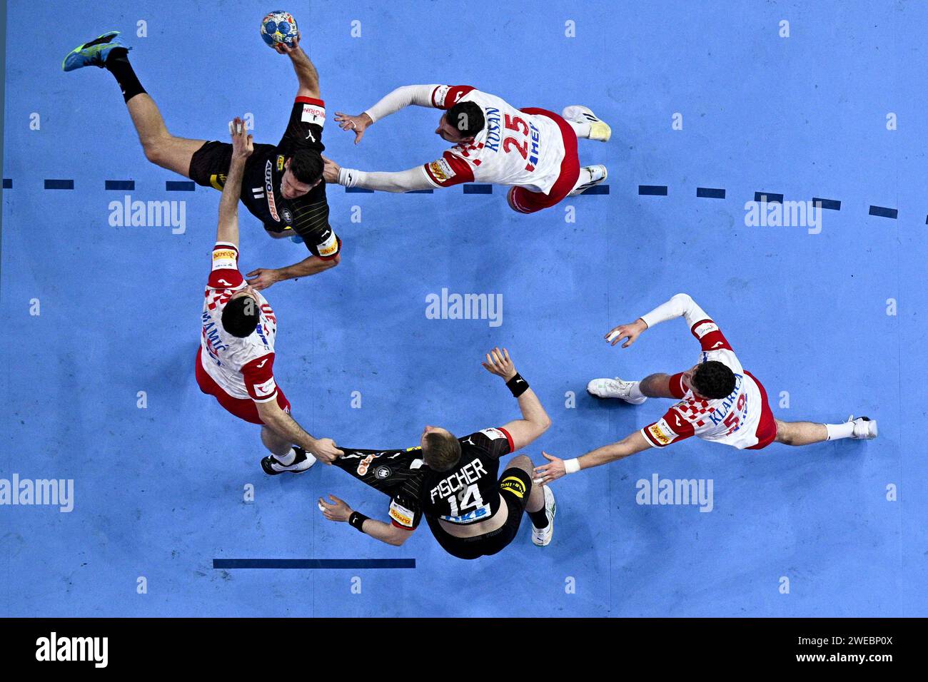 Cologne, Germany. 24th Jan, 2024. Handball: European Championship ...