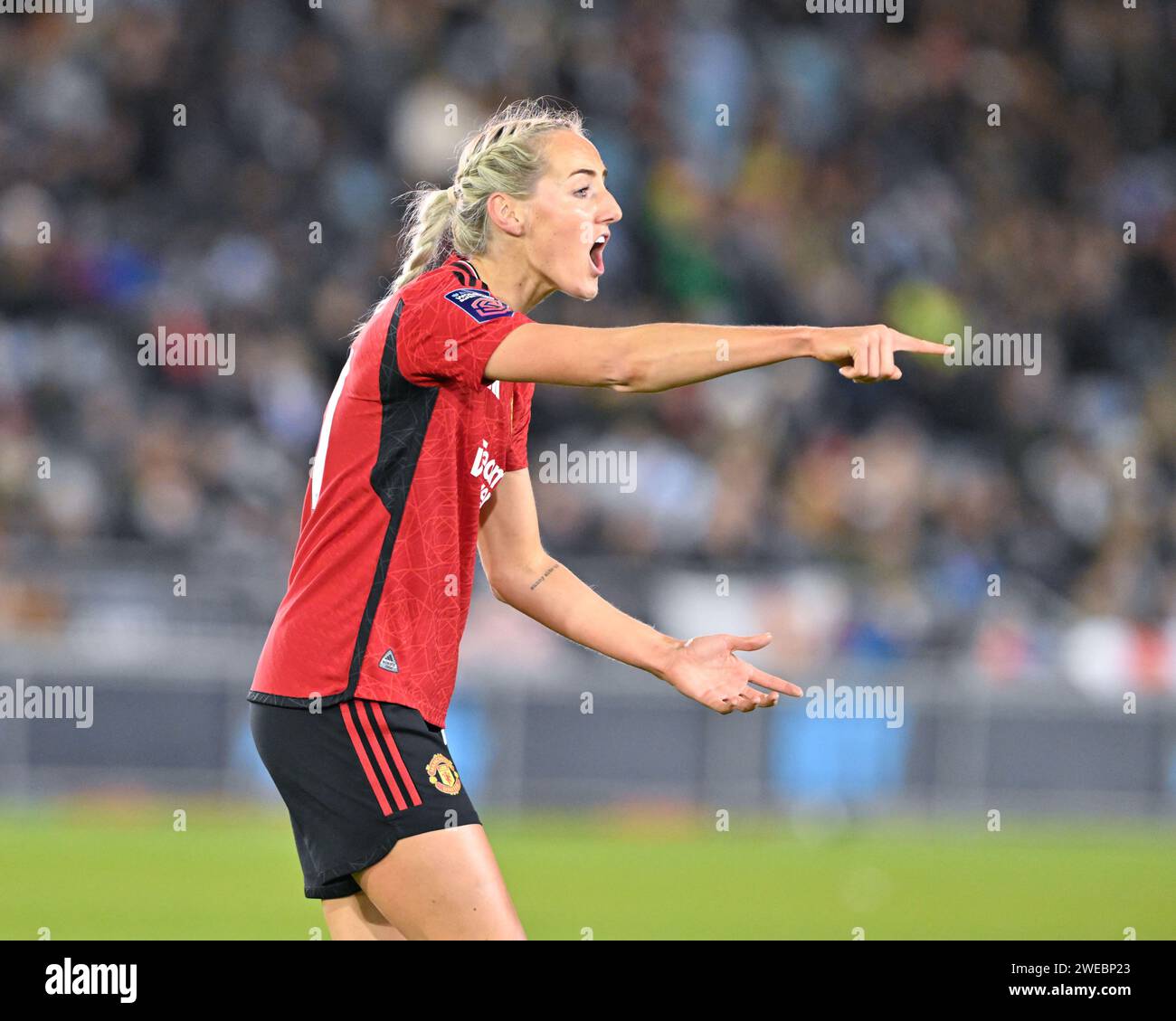 Millie Turner of Manchester United Women, during the FA Women's League ...