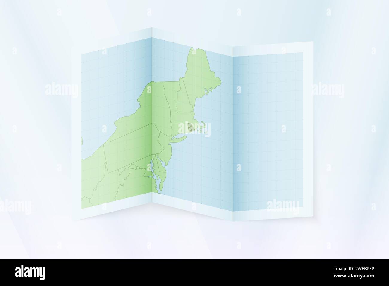 Rhode Island map, folded paper with Rhode Island map. Vector illustration Stock Vector Image ...