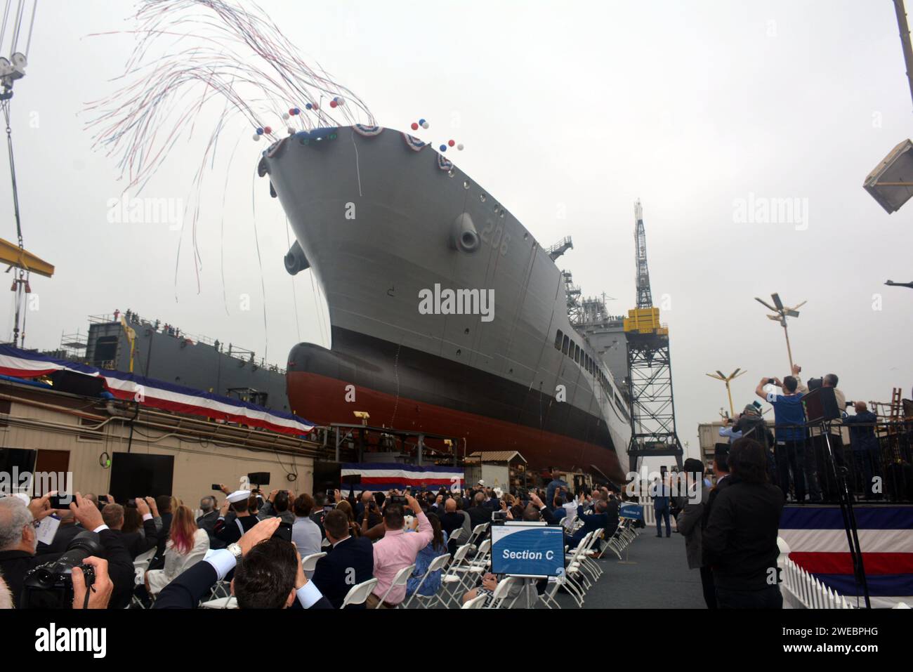 Military Sealift Command ship, fleet replenishment oiler USNS Harvey ...