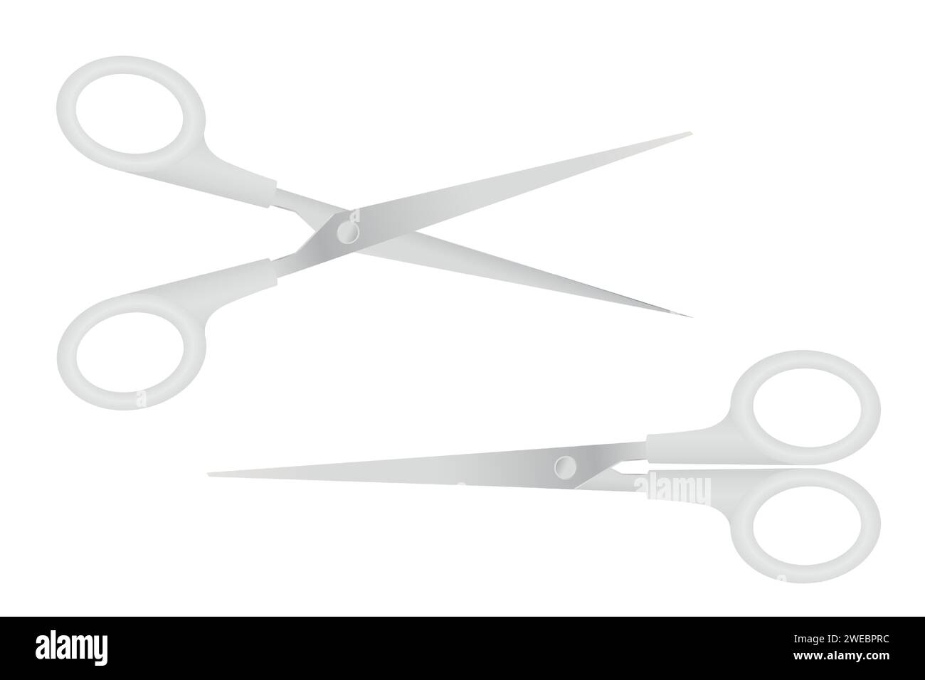 Hair cutting shears isolated on white background. Vector illustration ...
