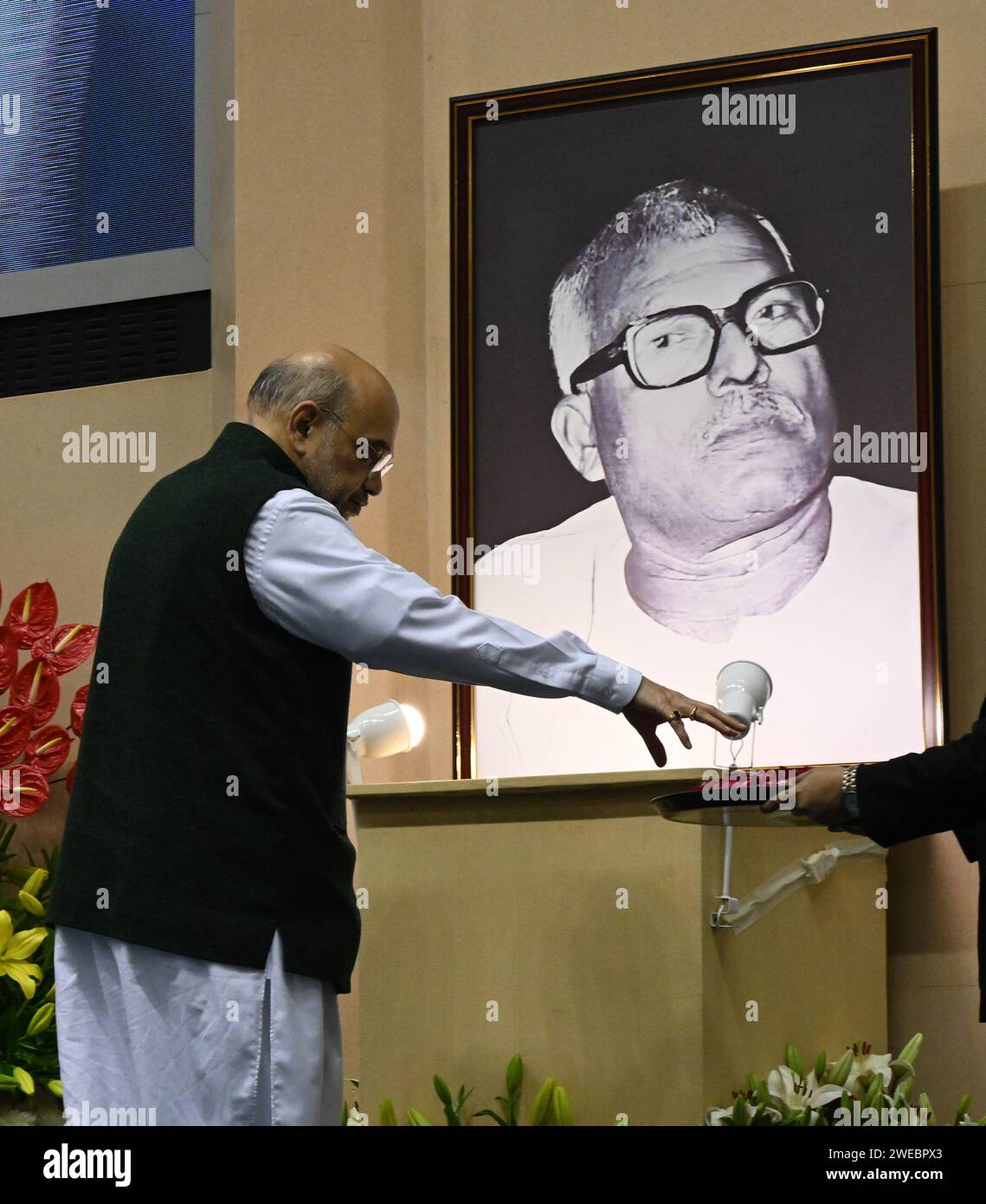 NEW DELHI, INDIA - JANUARY 24: Union Home minister Amit Shah and ...