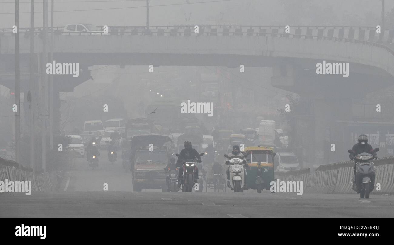 New Delhi, India. 24th Jan, 2024. NEW DELHI, INDIA - JANUARY 24: A view ...