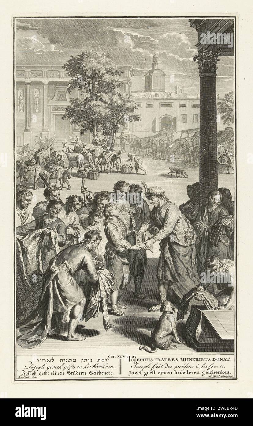 Jozef gives gifts to his brothers, Andries van Buysen (Sr.), After ...