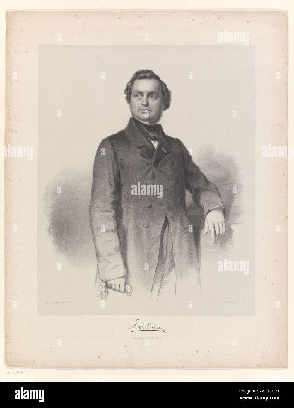 Portrait of Franciscus Cornelis Donders, Carl Wildt, After H. Wolfram ...