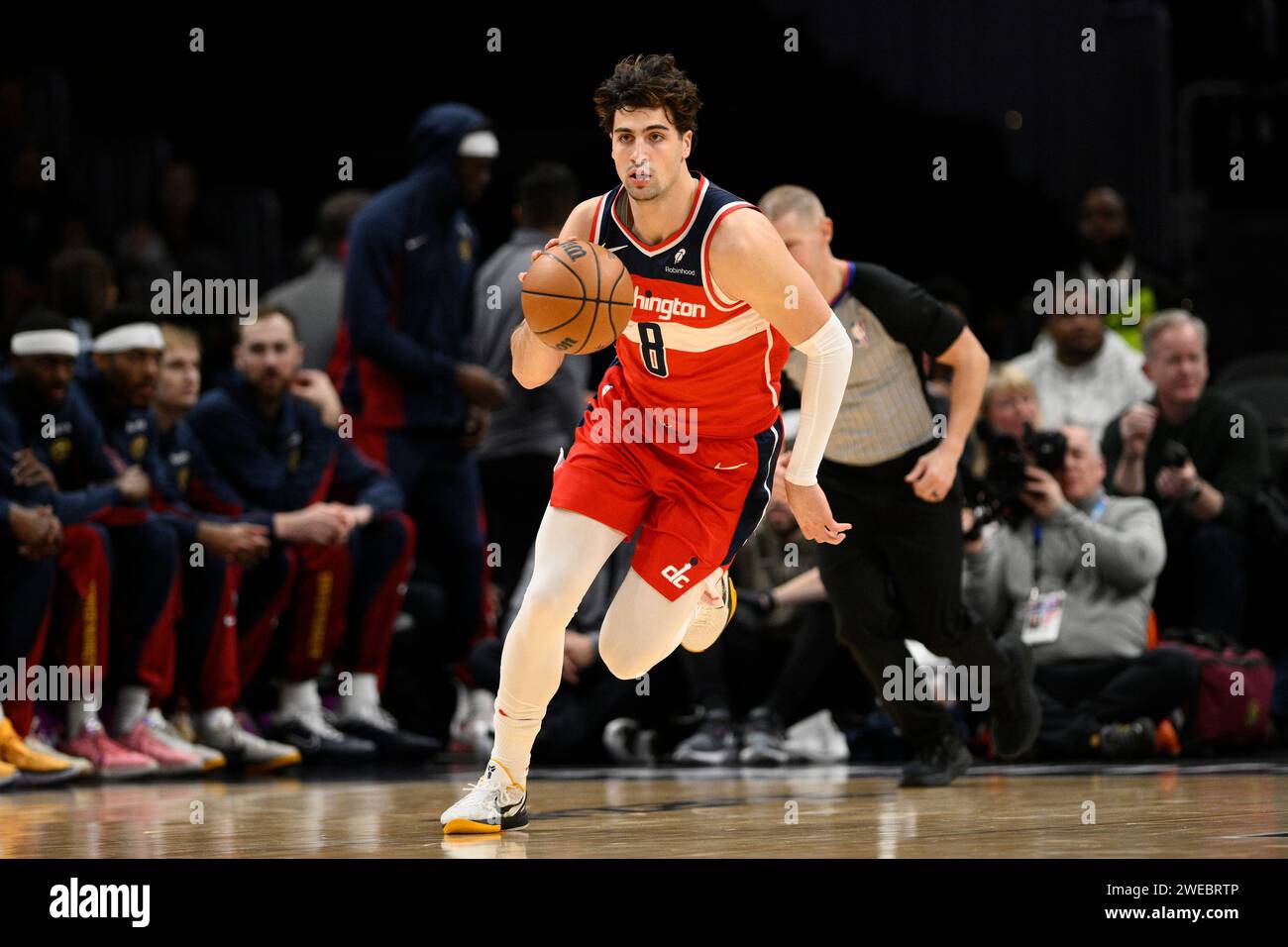 Washington Wizards forward Deni Avdija (8) in action during the first ...