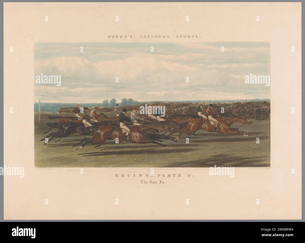 Paardenrace, John Harris, after William Summers, after John Frederick ...
