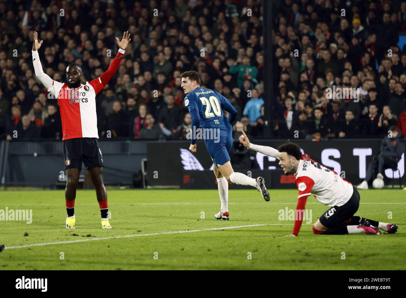 ROTTERDAM - Guus Til of PSV Eindhoven after the disallowed goal ...