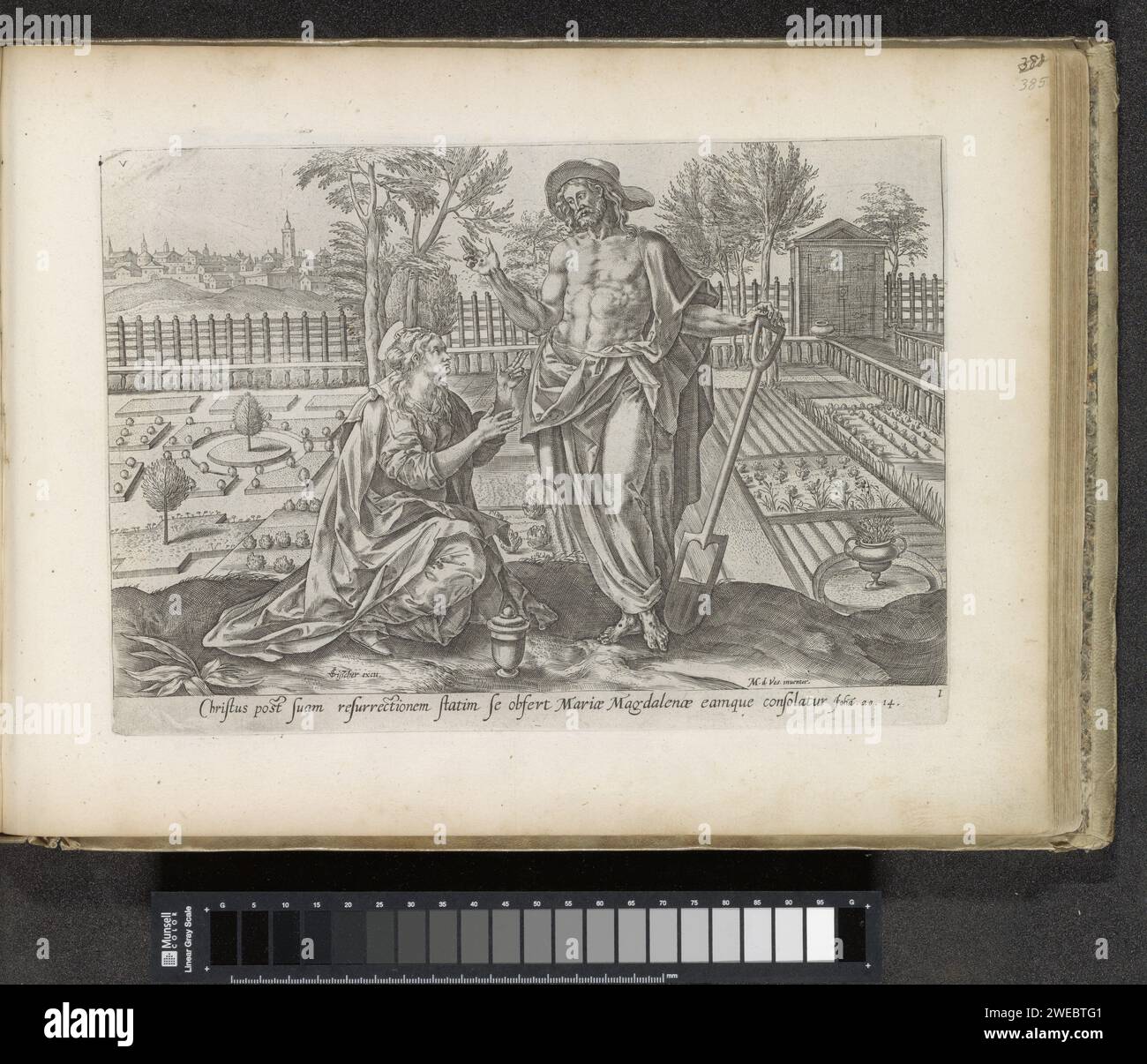 Christ appears as a gardener to Maria Magdalena (Noli Me Tangere), 1643 print Maria Magdalena ...