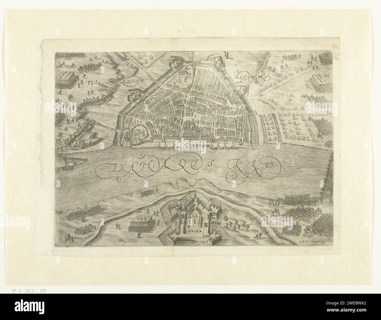 Siege of Nijmegen, 1591, Pieter Bast, 1610 print Siege of Nijmegen by ...