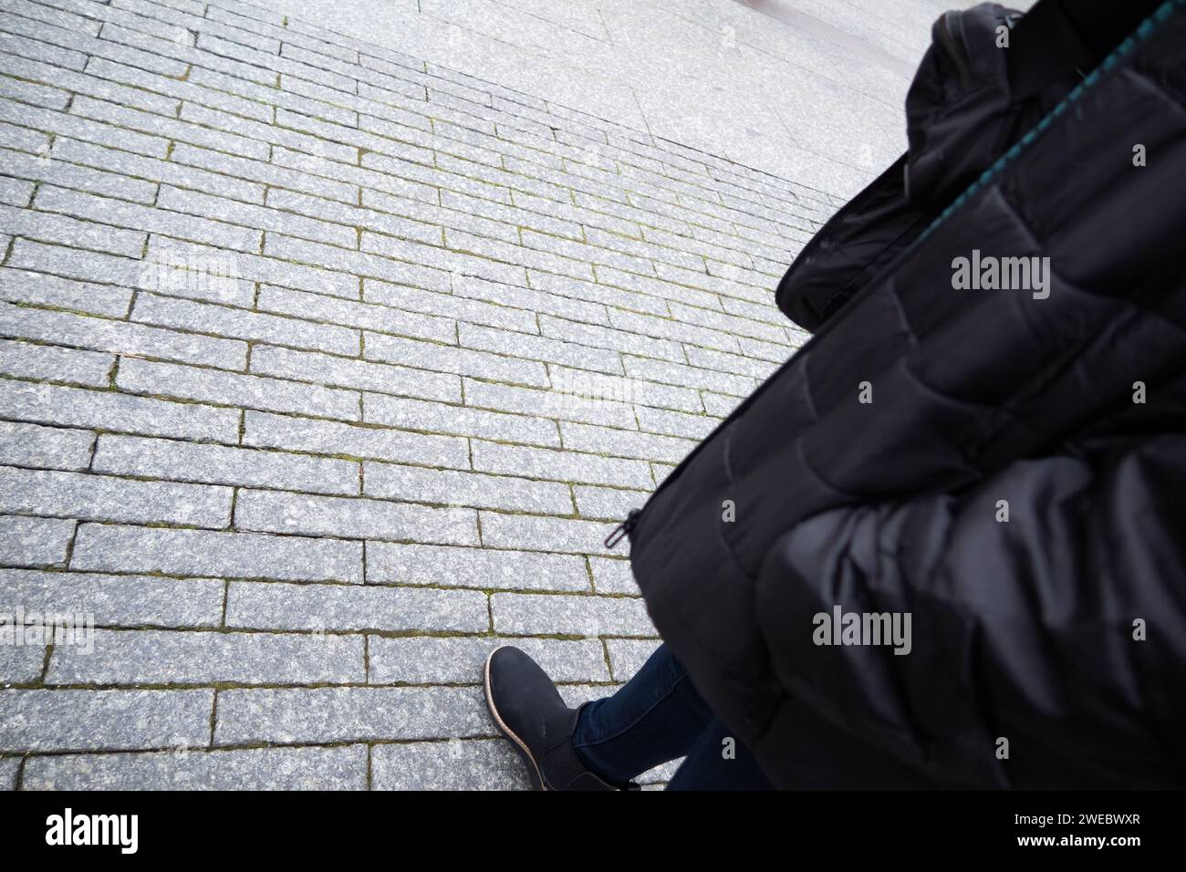Slanted sidewalk hi-res stock photography and images - Alamy