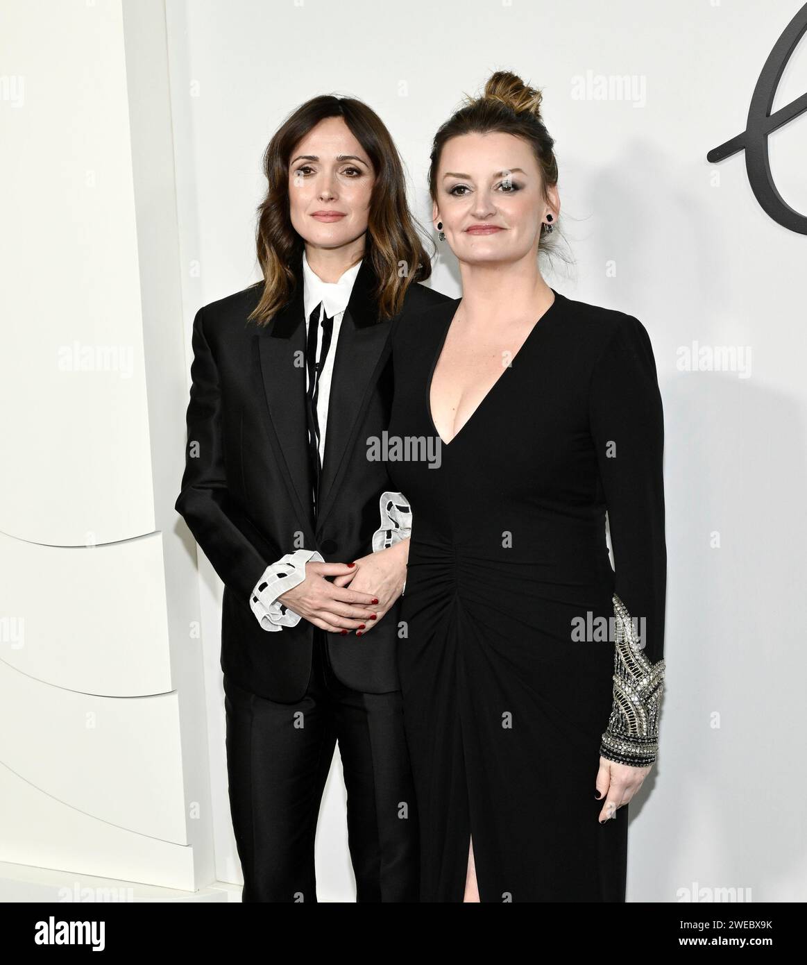 Rose Byrne, left, and Alison Wright attend the premiere of FX's "Feud ...
