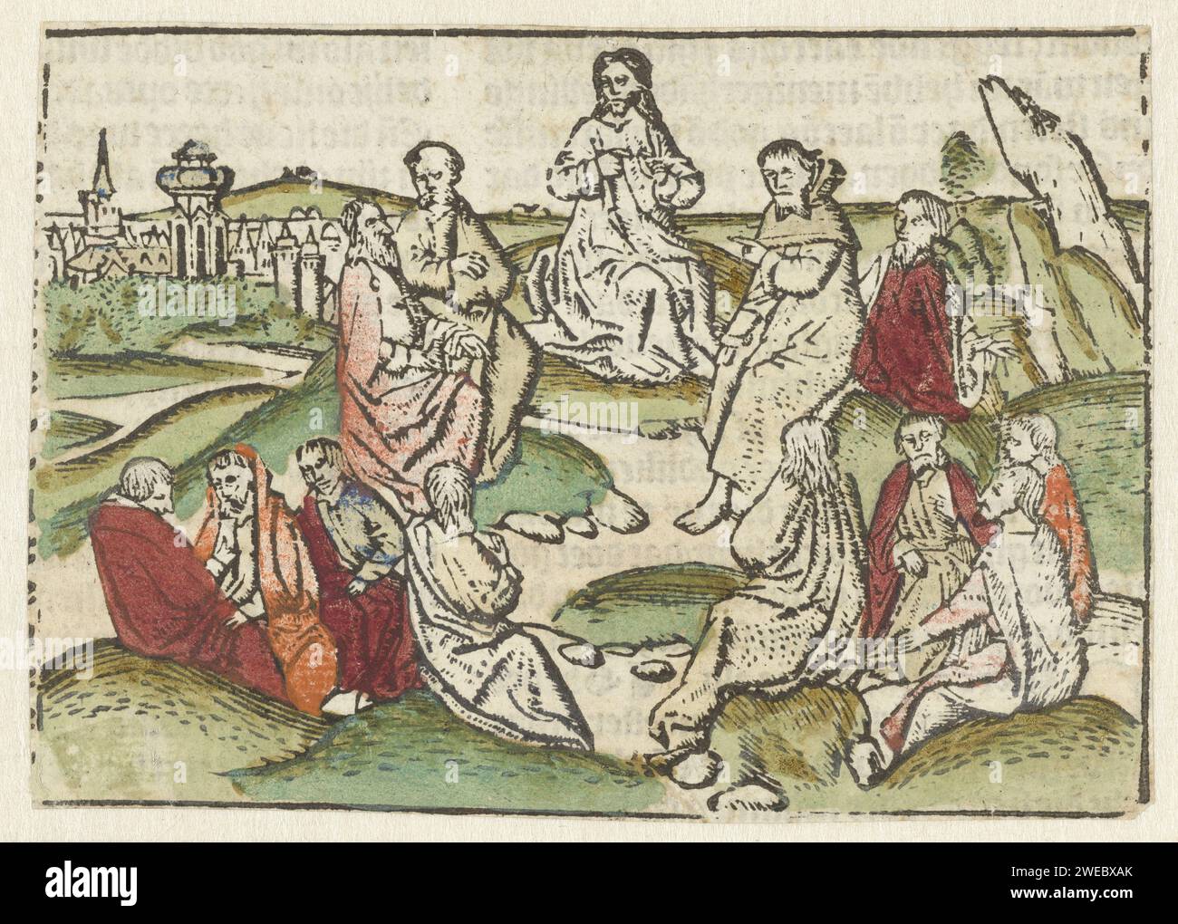 Christ on the mountain with his disciples, master of Haarlem ...