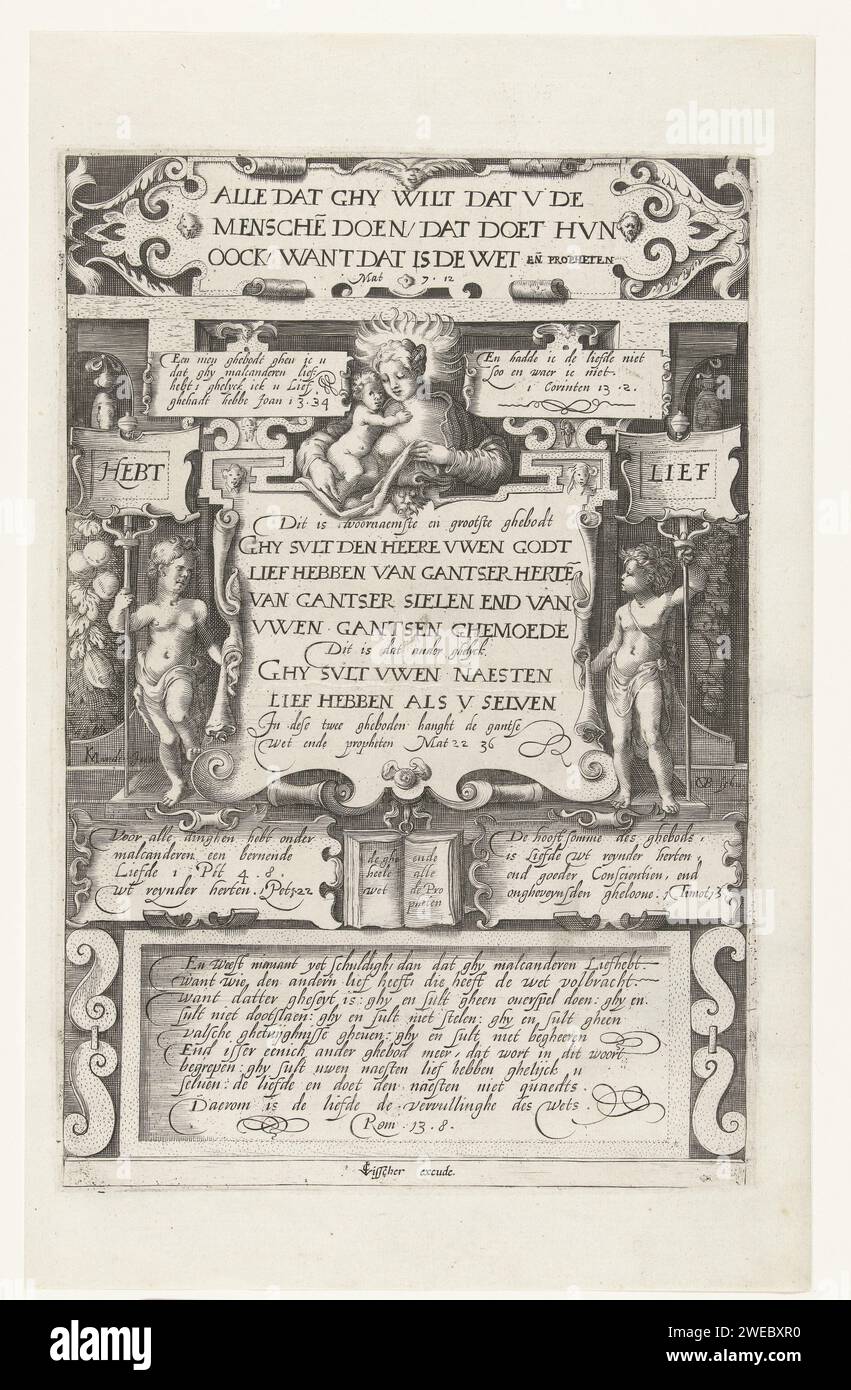 Love each other, Gillis van Breen, after Karel van Mander (I), 1597 ...