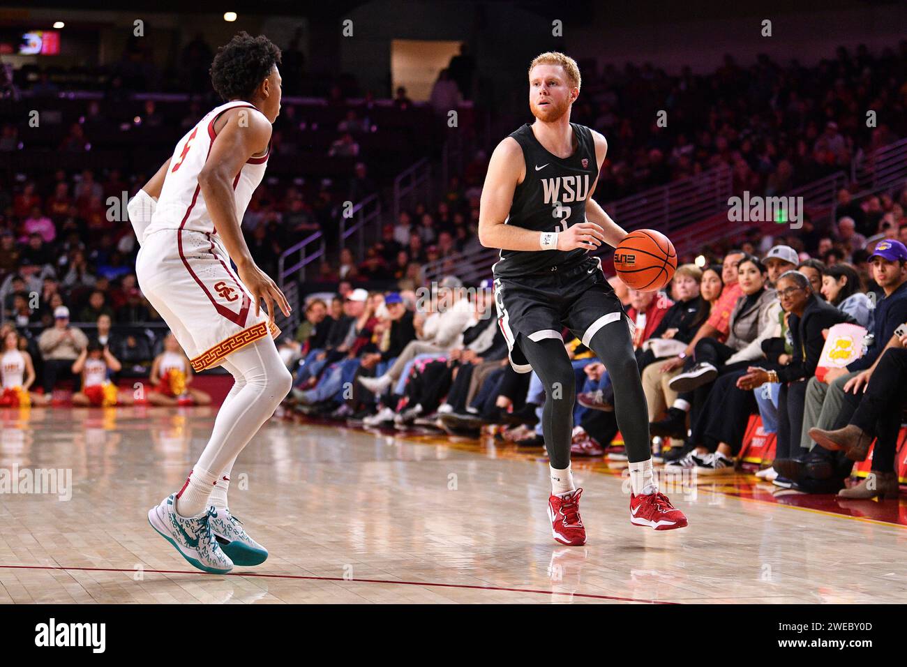 LOS ANGELES, CA - JANUARY 10: Washington State Cougars guard Jabe ...