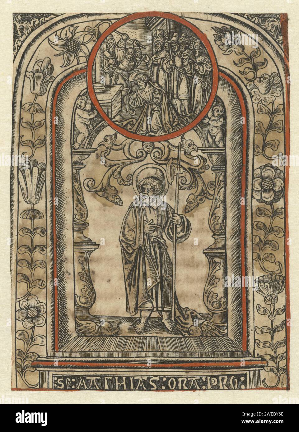 The apostle Matthias and his martyrdom, Allaert Claesz. (attributed to ...