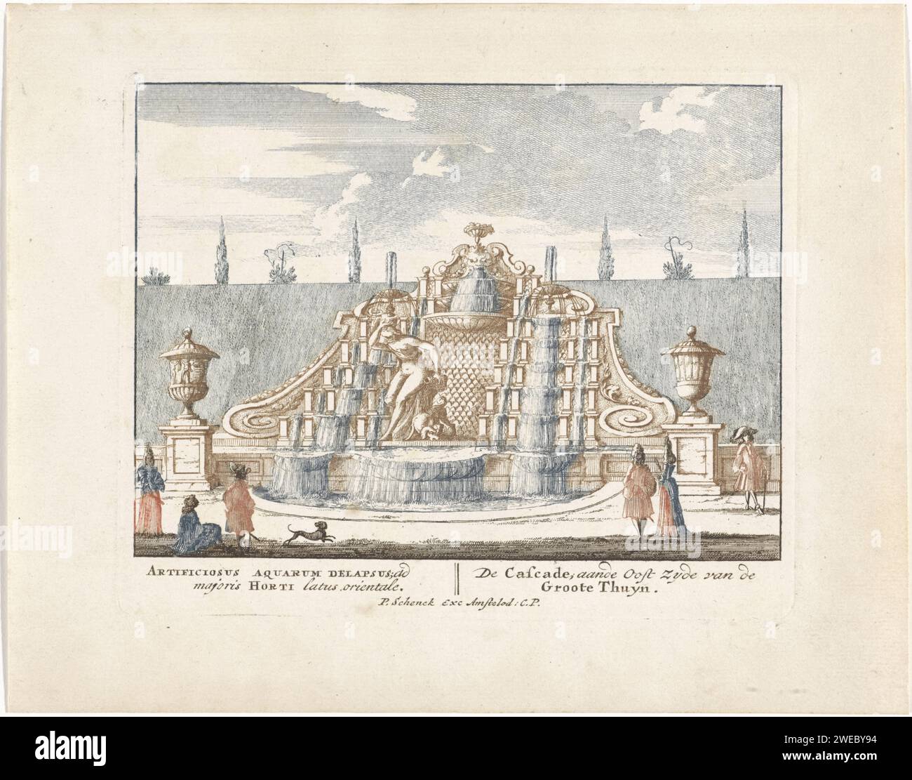 Fontein in the gardens of Paleis Het Loo, Jan van Call (I), 1694 - 1697 ...
