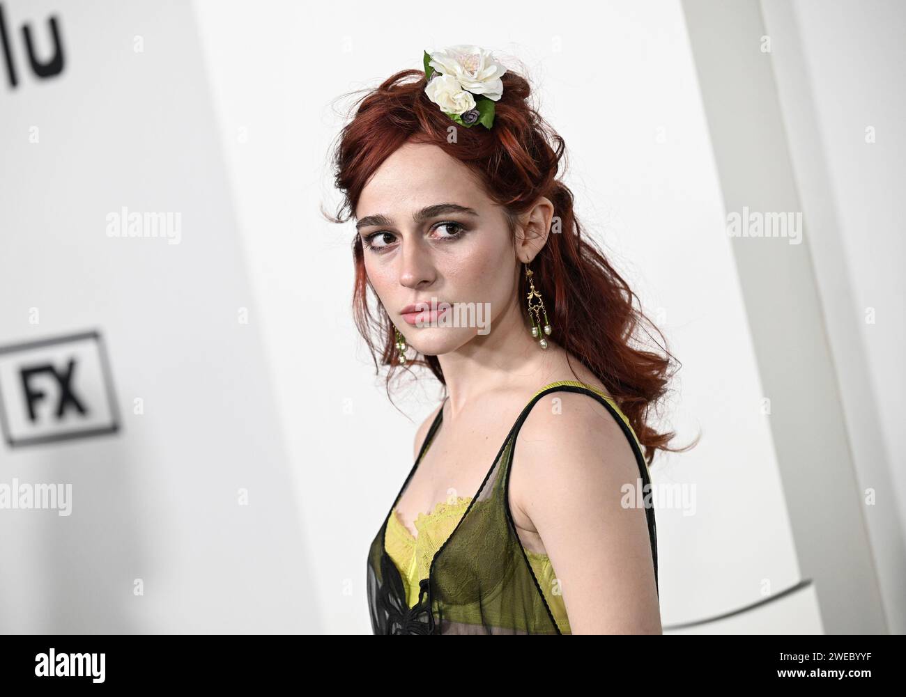 Sophia Anne Caruso attends the premiere of FX's "Feud: Capote Vs. The ...
