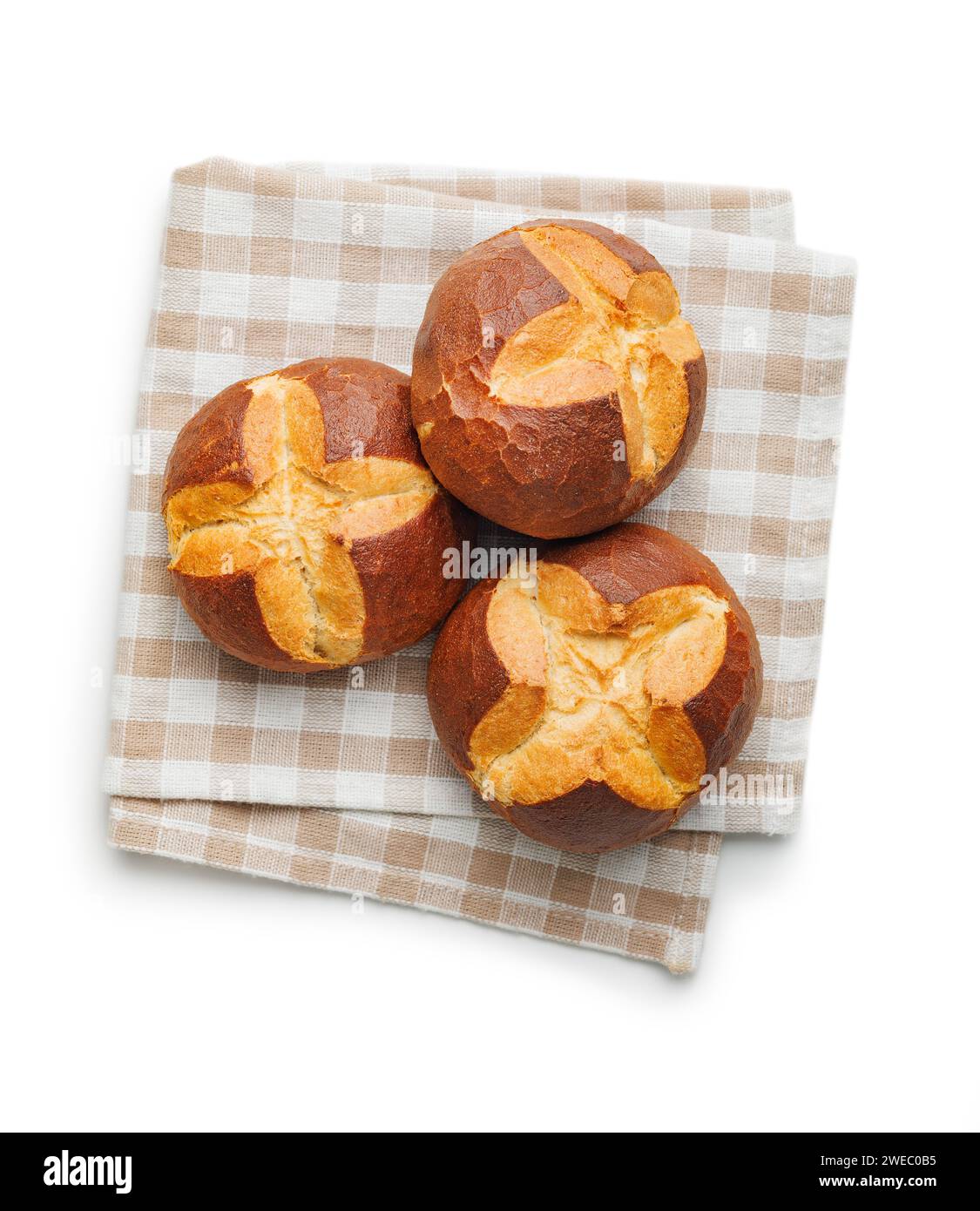 Homemade baked buns isolated on the white background Stock Photo - Alamy