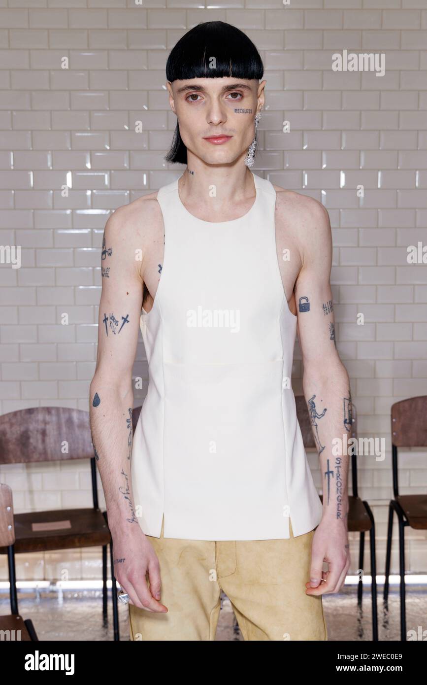 Paris, Frankreich. 24th Jan, 2024. Aime Simone attends JEAN PAUL ...