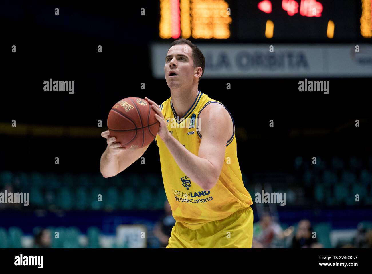 Wroclaw, Poland, January 24th, 2024. BTK EuroCup: WKS Slask Wroclaw vs Dreamland Gran Canaria in ...