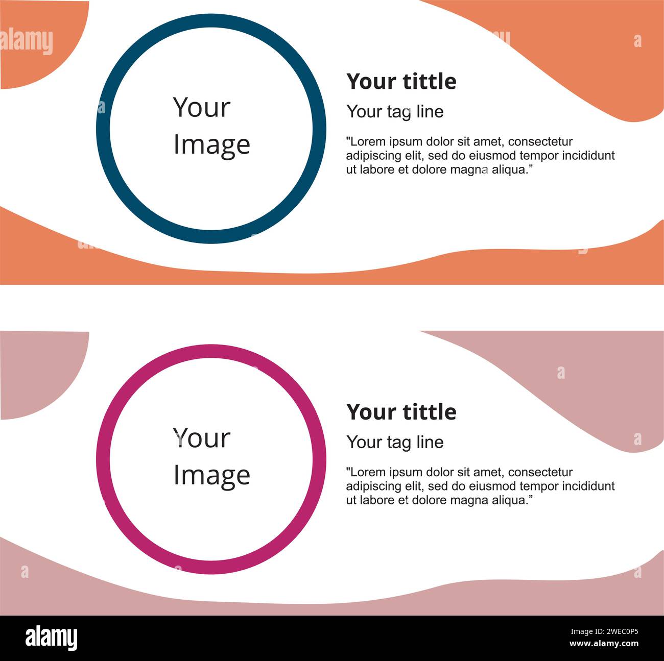 Set rectangular web banners space hi-res stock photography and images ...