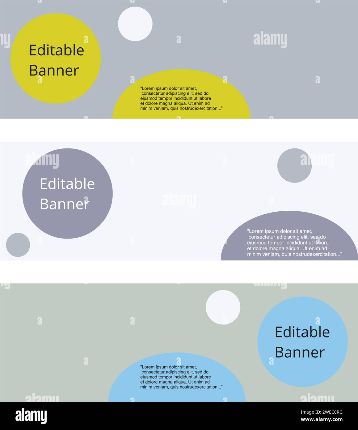 Rectangular colorful banners template for marketing or branding with ...