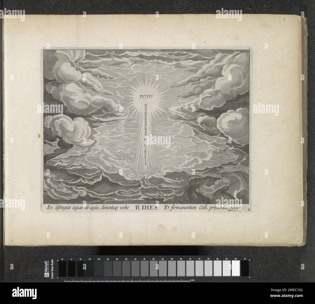 Second creation day: Divorce between the Waters, 1643 print In the form ...