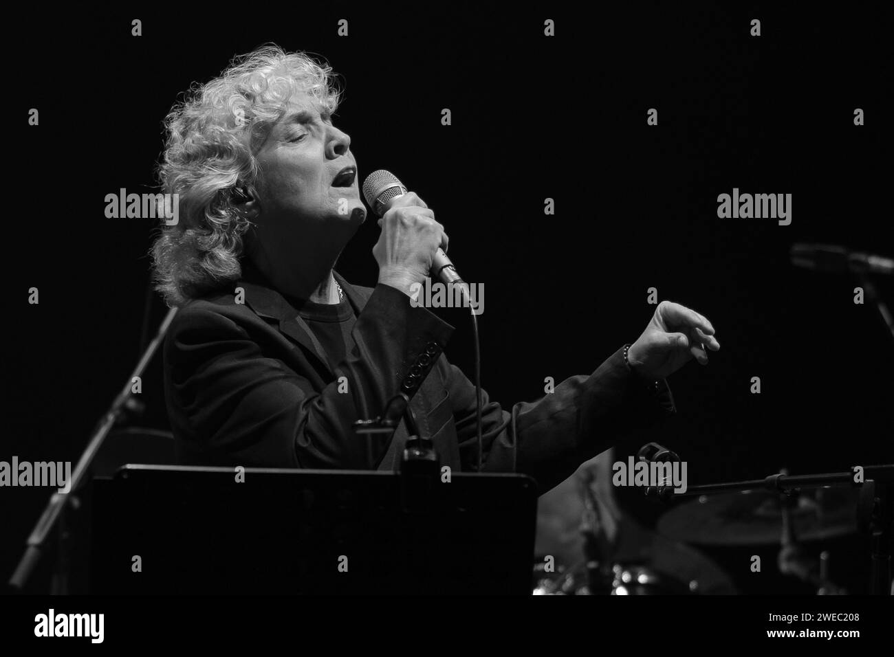 The singer Mayte Martin performs during the concert at the INVERFEST ...